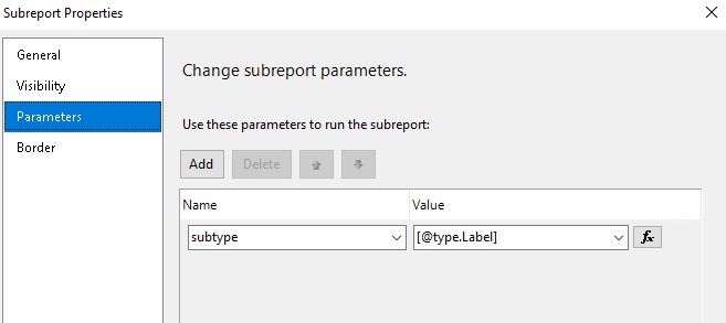 RDL subreport filter - Microsoft Q&A