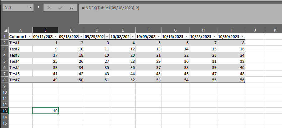 Excel cell reference changes when table data updates - Microsoft Q&A