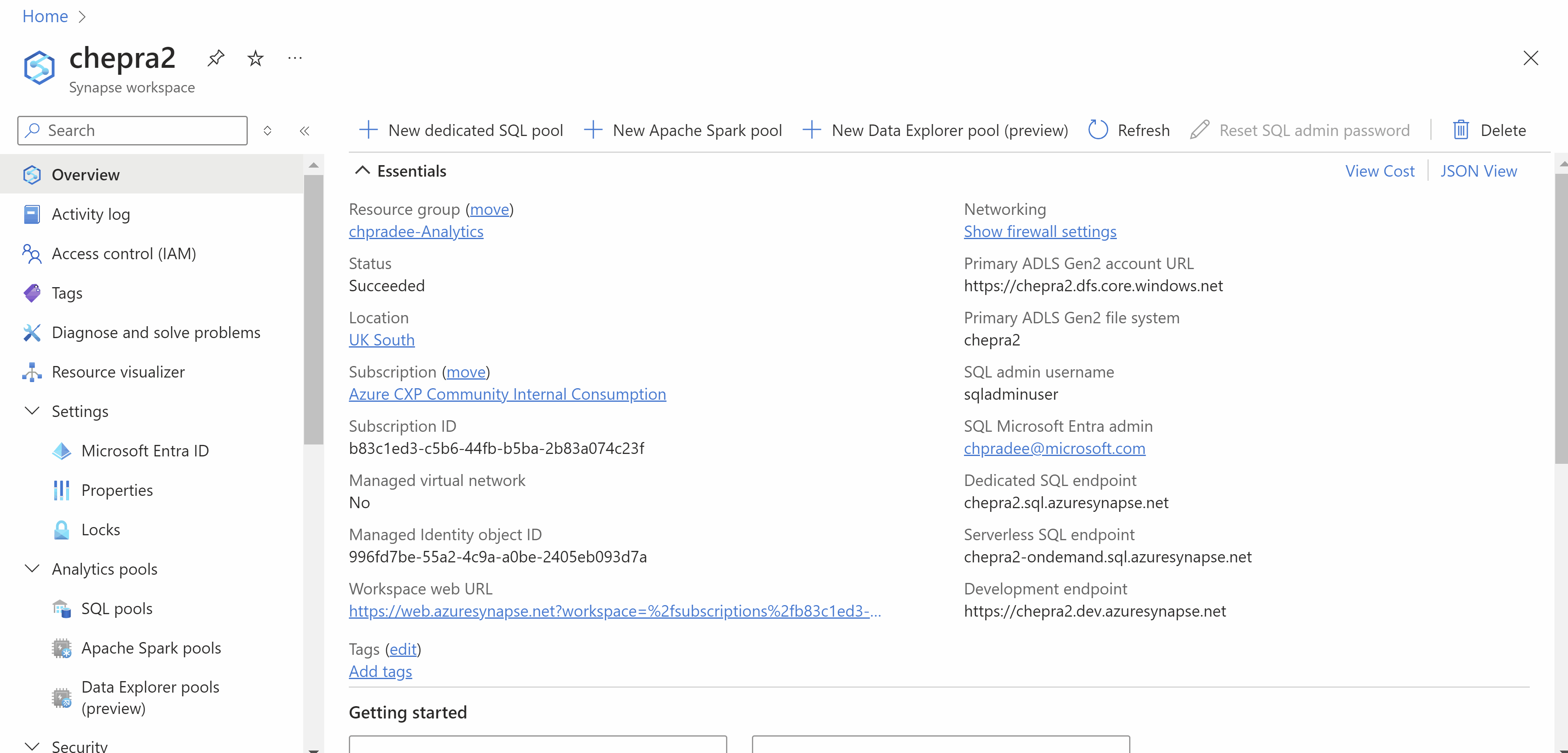 How To Reset Password For Azure Synapse Dedicated Sql Pool When Reset Sql Admin Password Is