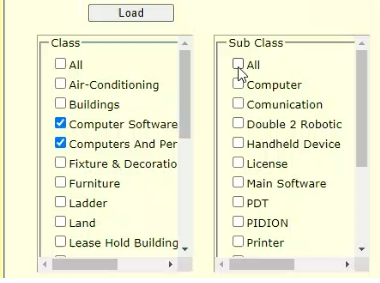 How to generate Classes and sub Classes list of check box razor page ? - Microsoft Q&A