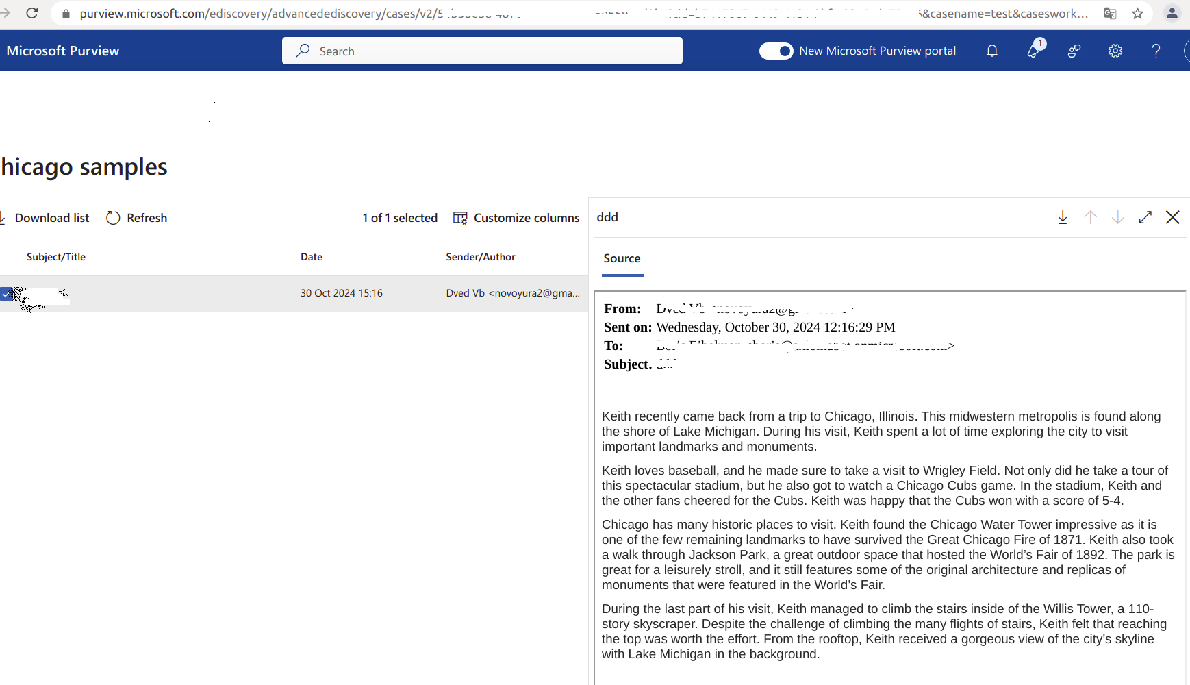 Ediscovery Search Collection Result Microsoft Qanda