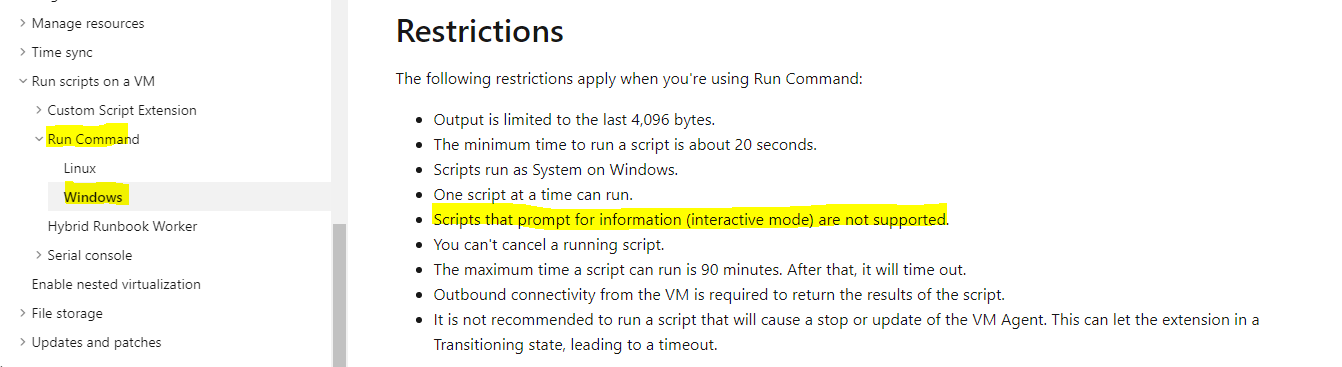 az vm run-command invoke ignoring credentials - Microsoft Q&A az vm run-command invoke ignoring credentials - Microsoft Q&A