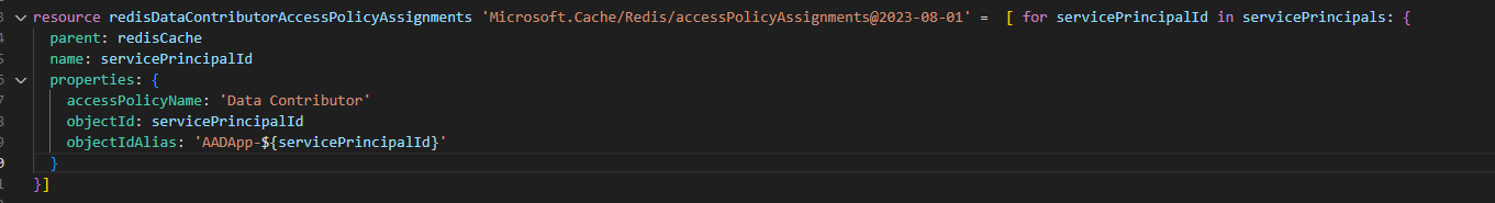 Redis deployment error through Bicep: Redis deployment error through Bicep: