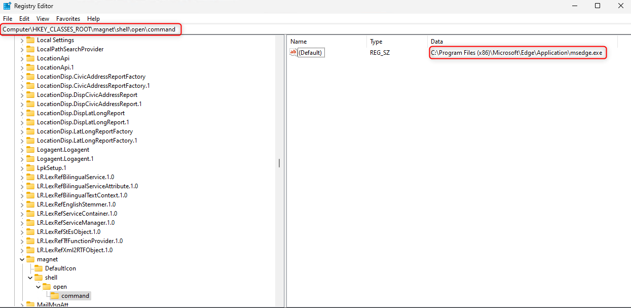 No way to change default link type in Windows 11, need help - Microsoft Q&A