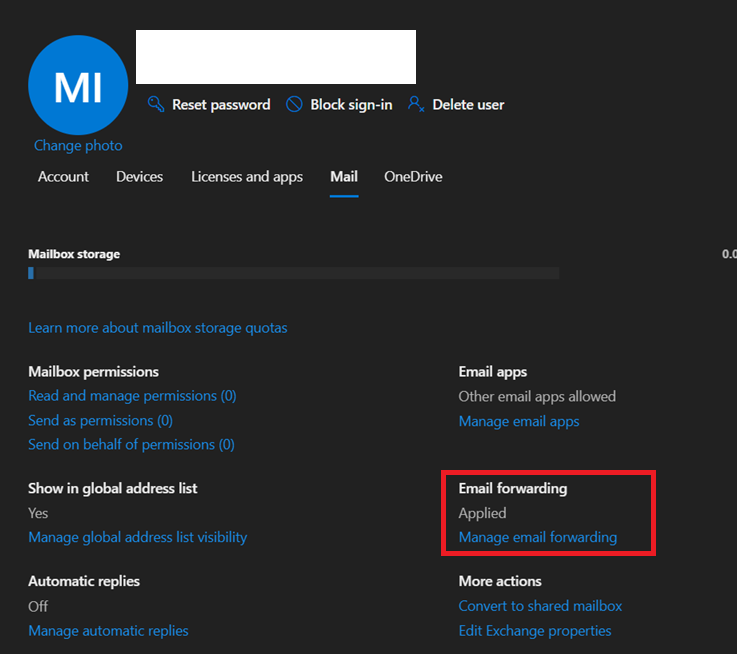 How to block external email forwarding in entire organization by ...