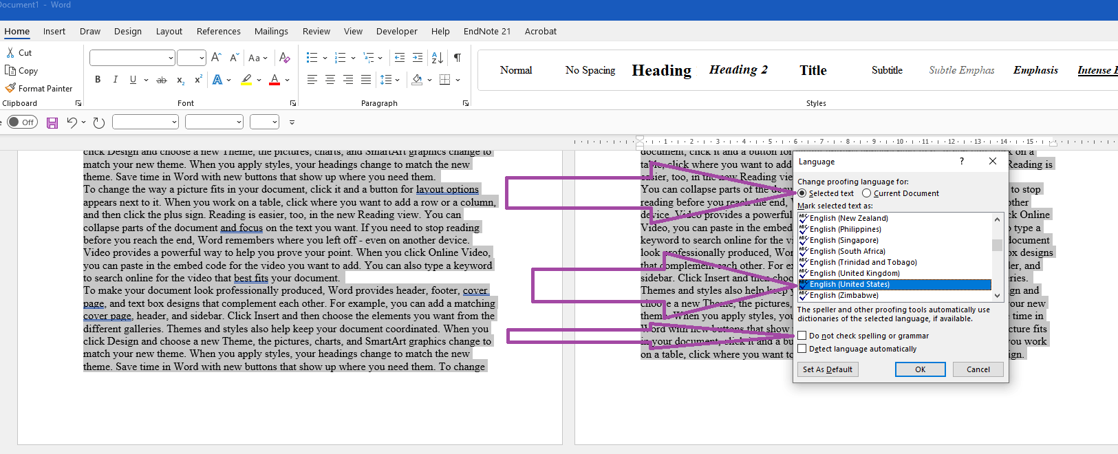 MS Word keeps trying to spell check my document in French - Microsoft Q&A