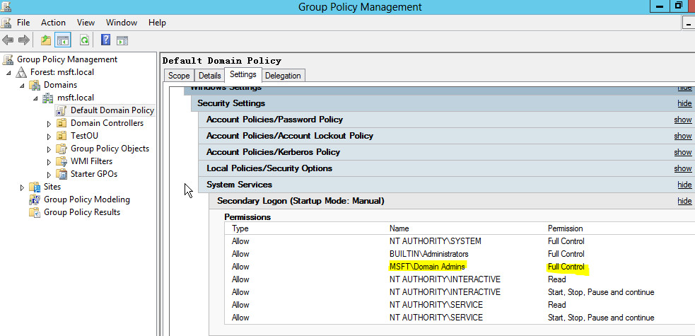 domain admin run net command return error 5 - Microsoft Q&A