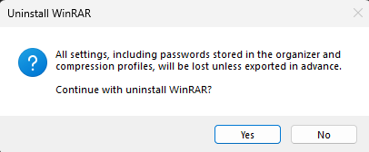 Problem with re-installing WinRAR - Microsoft Q&A