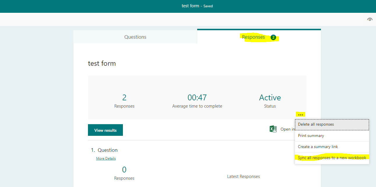 Microsoft Forms: Answers in the wrong order - Microsoft Q&A