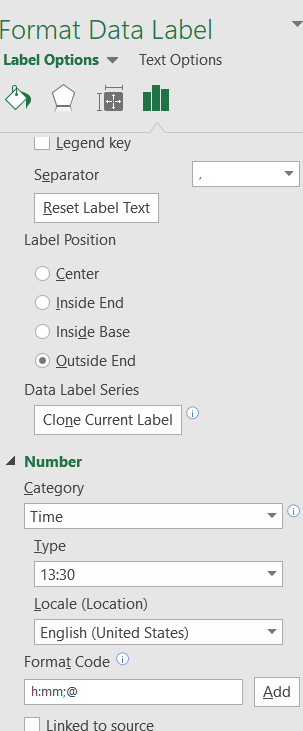 Eliminating seconds on chart labels - Microsoft Q&A