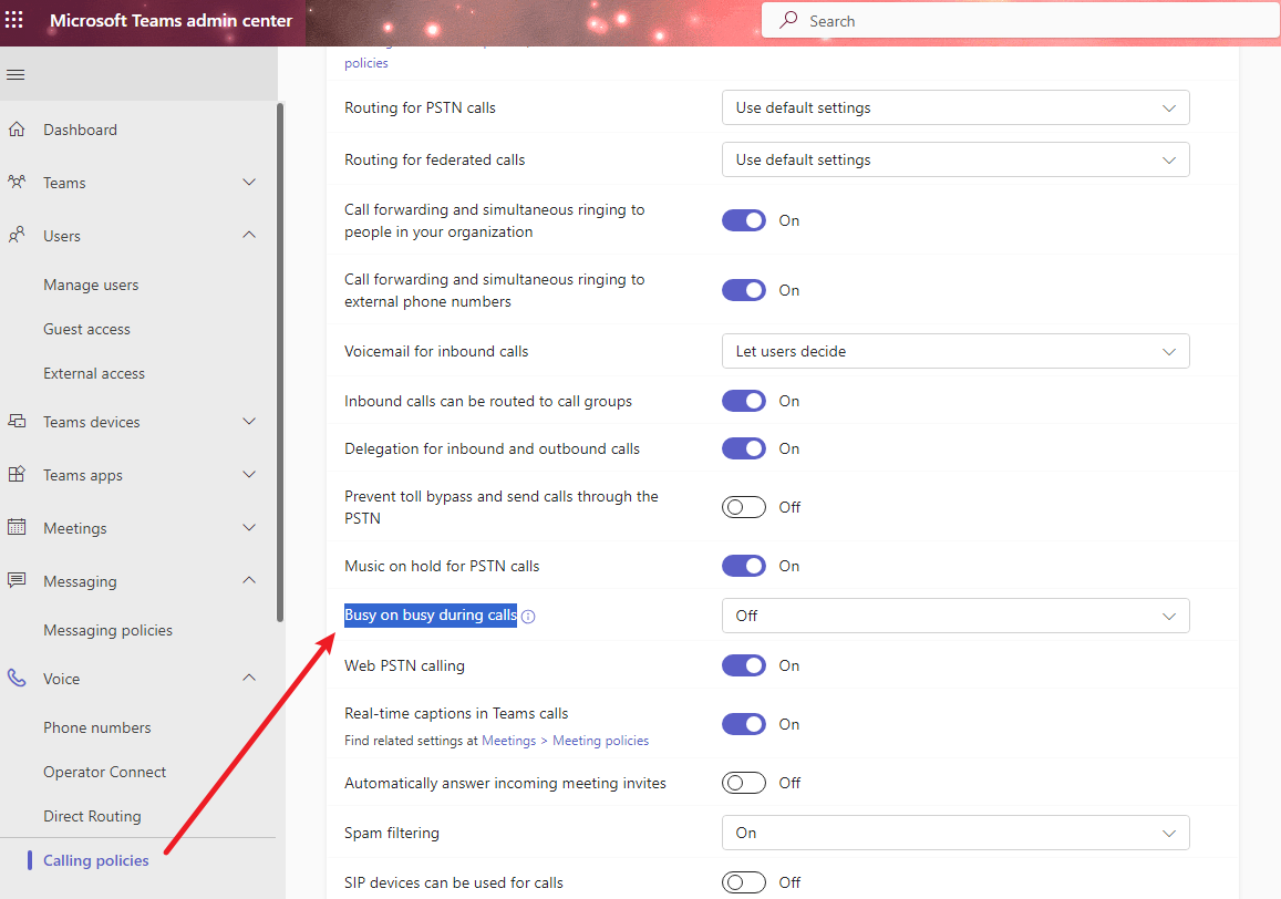 how to setup a busy tone when having an active call/meeting - Microsoft Q&A