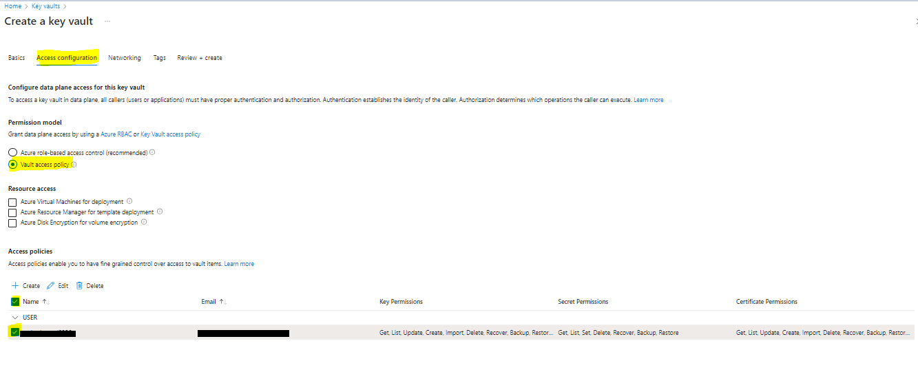 Verifiable Credentials Service Admin Cannot Create Key - Microsoft Q&A