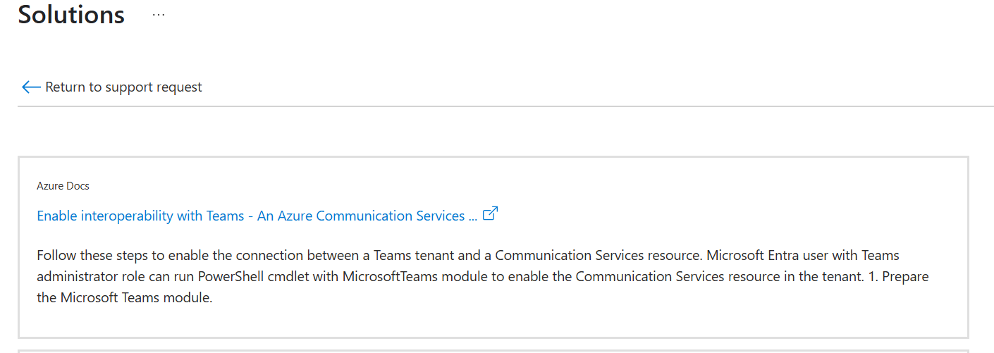 Unable to Enable Teams Interop on Azure Communication Services – UK South Region - Microsoft Q&A
