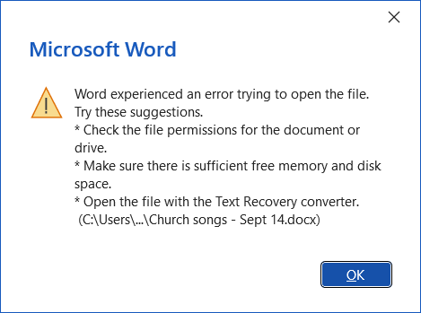 Why are Word docs that are sent as attachments in Outlook classic not ...