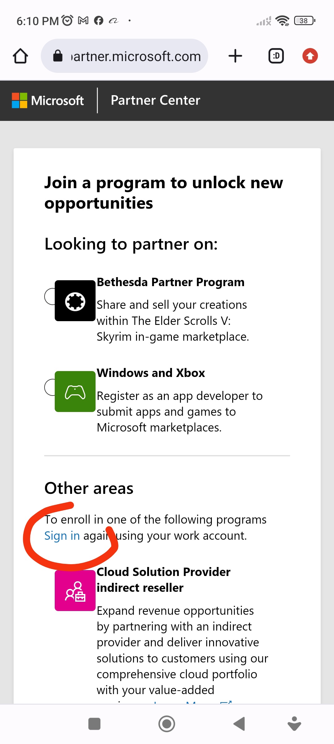 Microsoft Partner Program Center Doesnt work - Microsoft Q&A