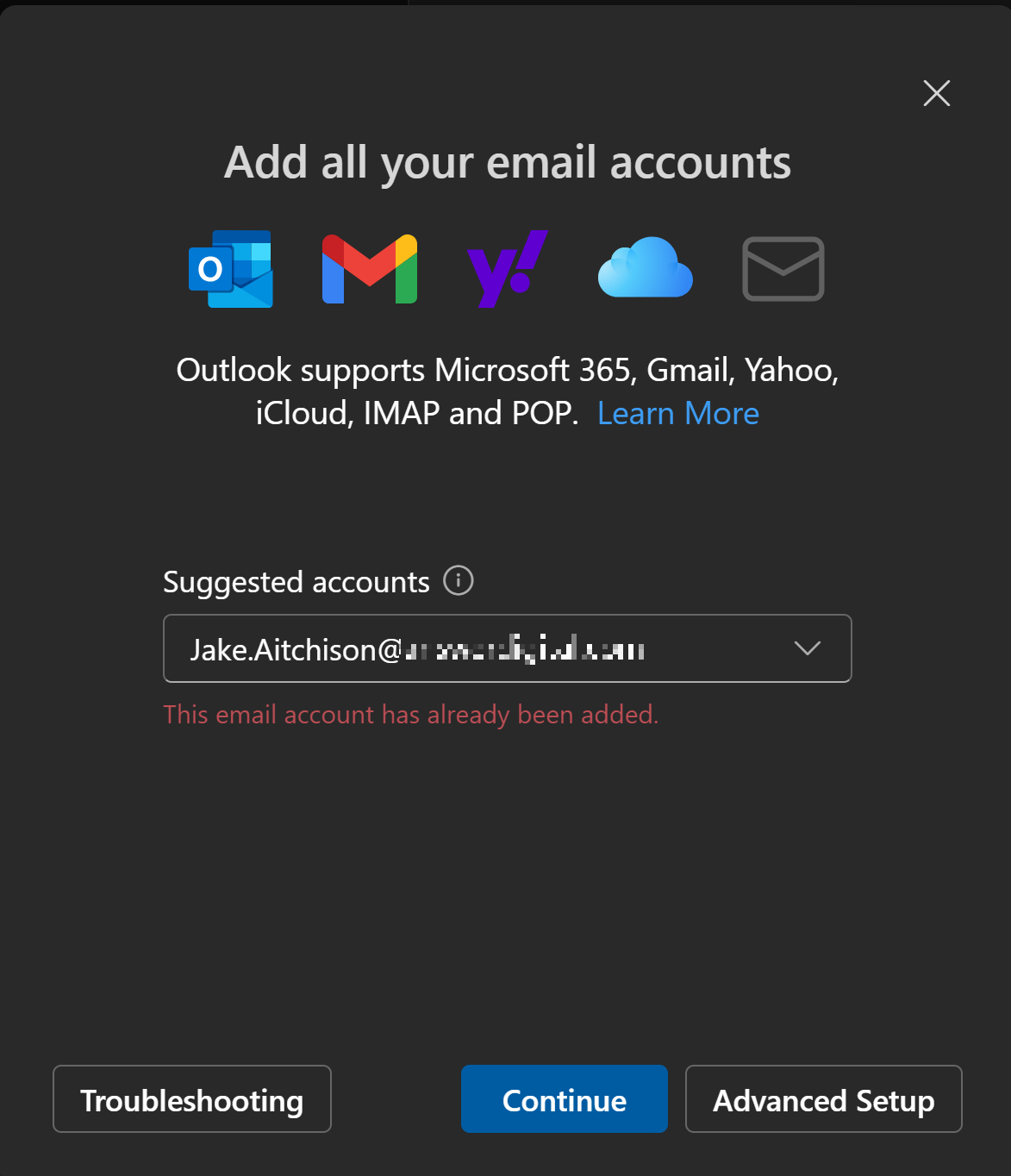 New outlook Add Subscription is not working - Microsoft Q&A