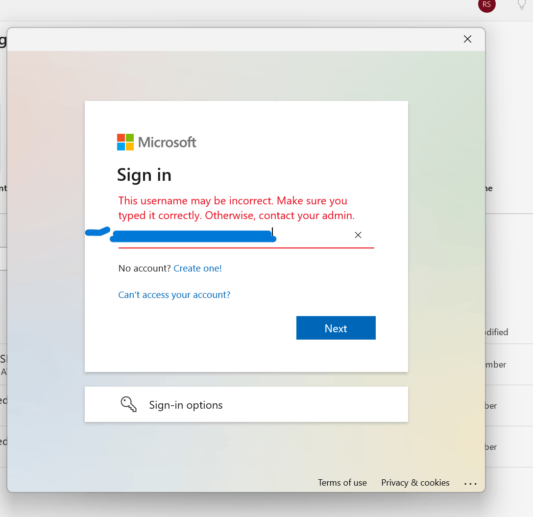 Microsoft office 365 school package can't sign into apps - Microsoft Q&A