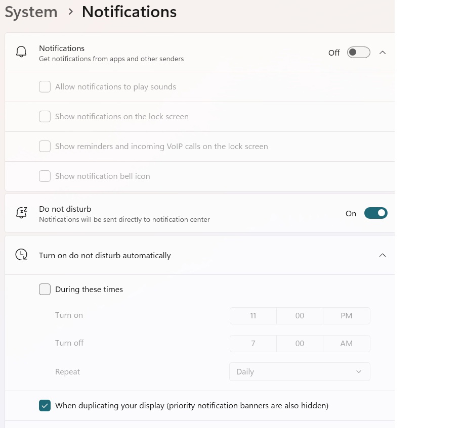 What does it take to turn off sound notification for emails in Win11? - Microsoft Q&A