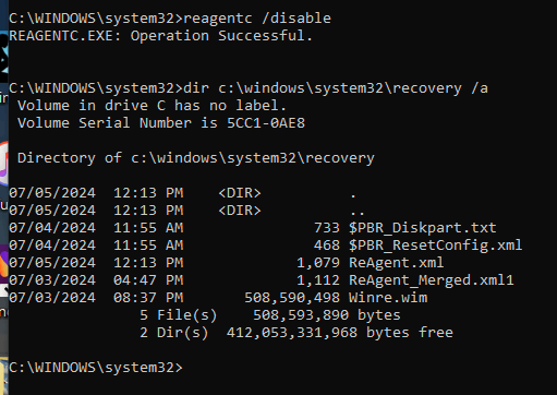 Win 10- Windows RE location is wrong - Microsoft Q&A