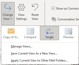 How to make classic indented view work in conversation mode in New ...