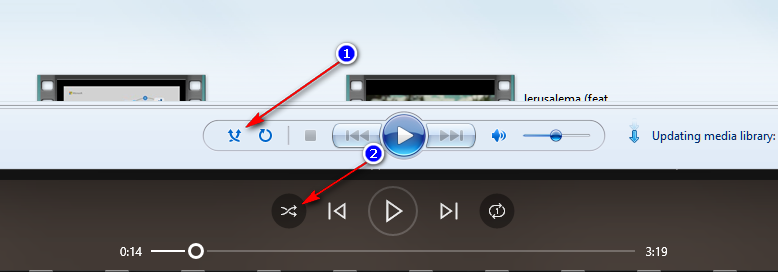 How do I shuffle music in Windows Media Player - Microsoft Q&A