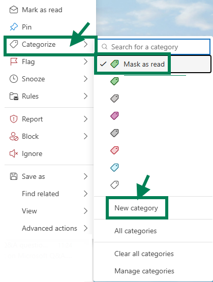 Can you make "mark as read" blue bar wider? - Microsoft Q&A