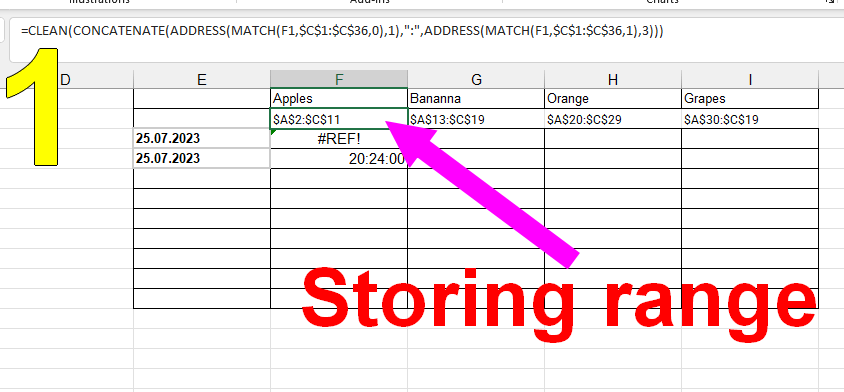 VLOOKUP in Excel 365: How can I use the range argument as a variable (As a cell containing a ...