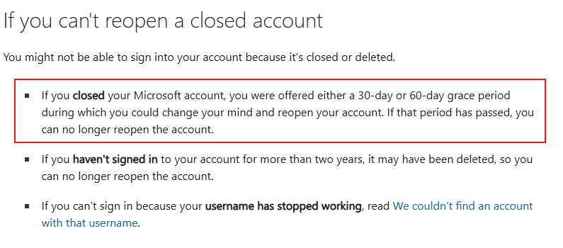 Why fail to register Outlook account again? - Microsoft Q&A