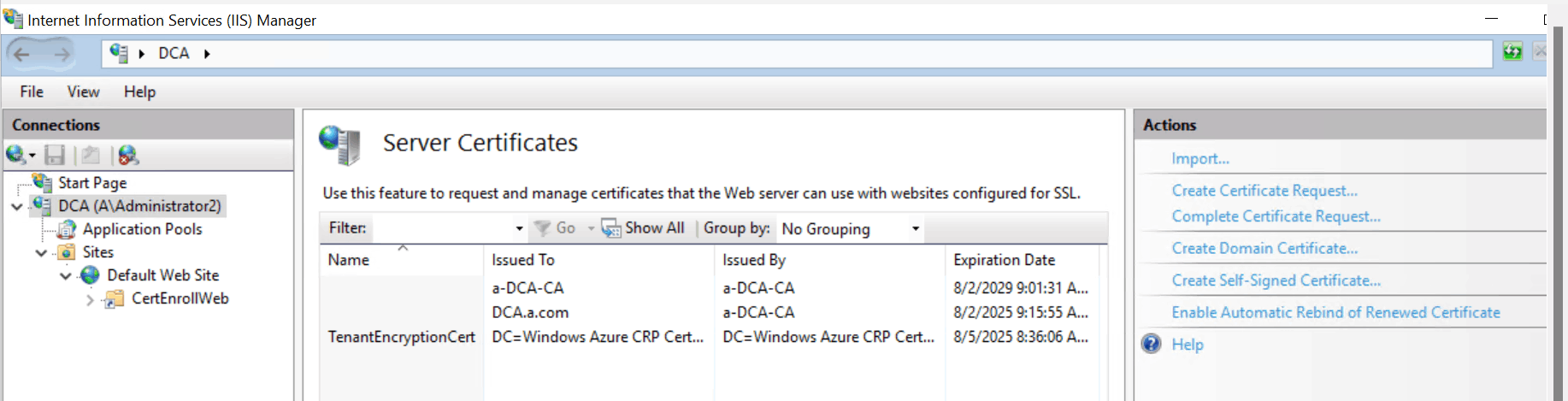CA: Using Custom Templates - Microsoft Q&A