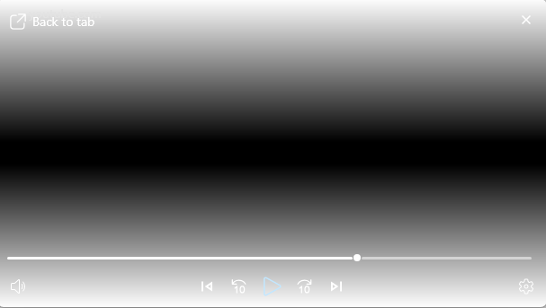 Picture in Picture getting blacked out when hovering over - Microsoft Q&A