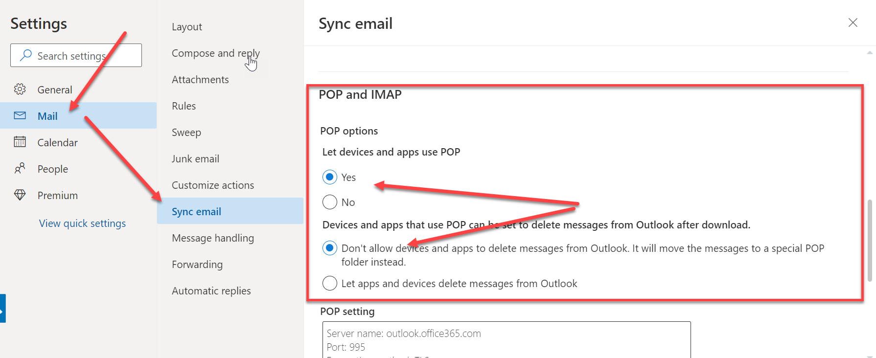 Download email from my MSN account to my computer via POP3 - Microsoft Q&A