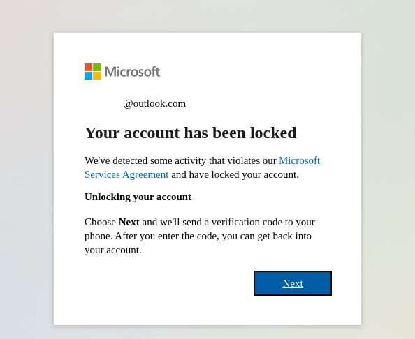 How to unblock my account ? - Microsoft Q&A