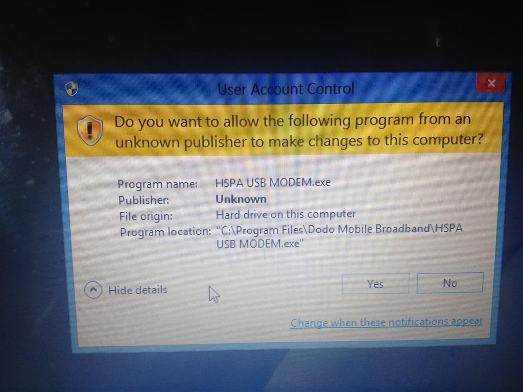HSPA USB modem.exe - Microsoft Q&A