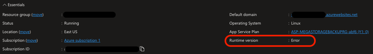Encountered An Error Serviceunavailable From Host Runtime On 2
