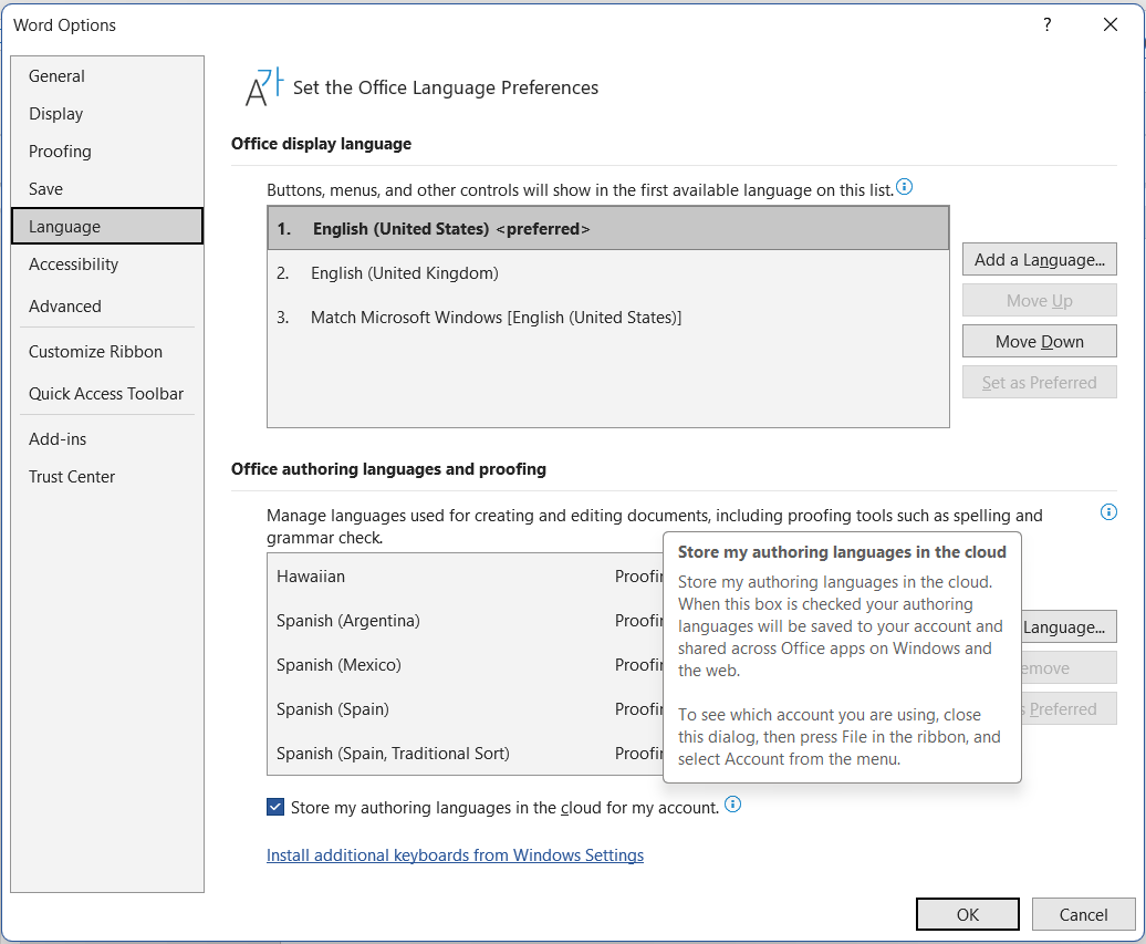 How to set up automatically swapping language options for captions in ...