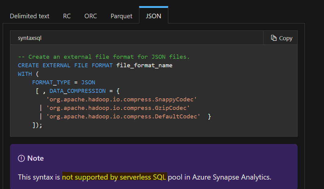 Azure Synapse Serverless External Table For Json Microsoft Qanda 9590