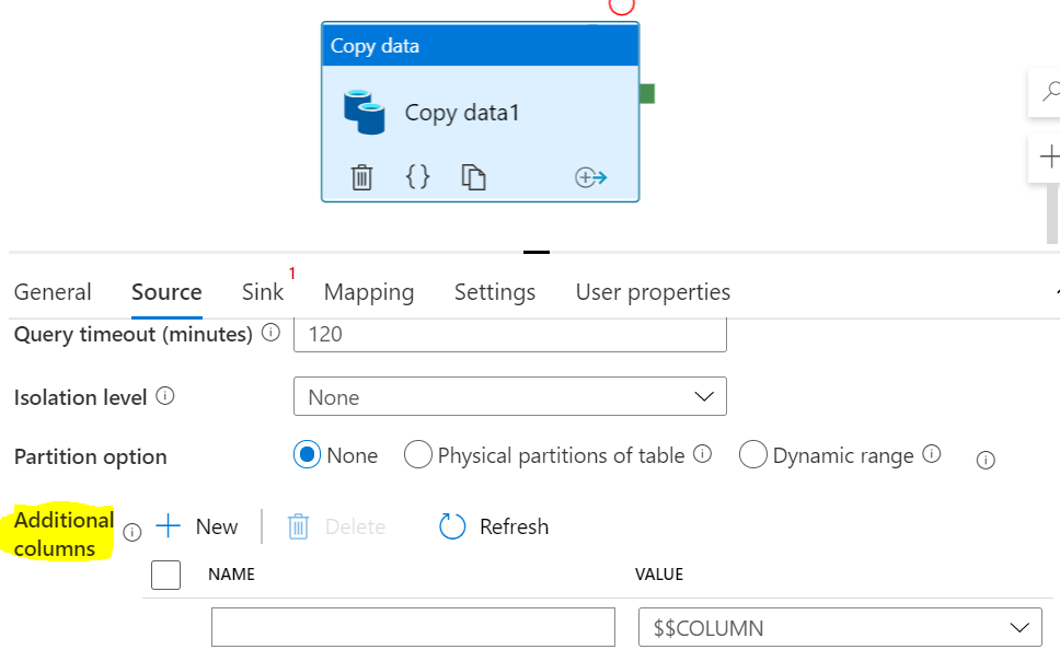 How Do I Pass A Static Value As Source Column In Copy Activity Microsoft Qanda 