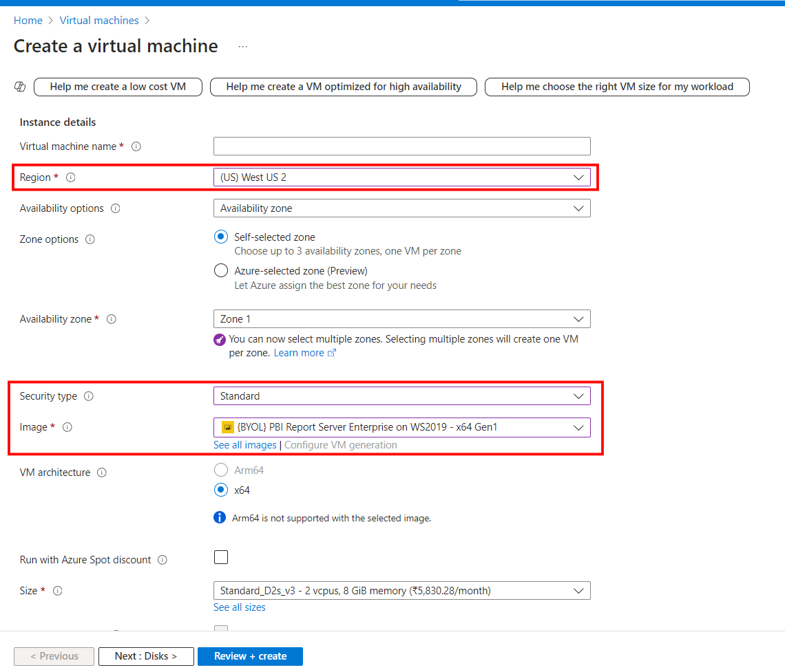 preview image cannot create the VM due to error " The selected image is not valid for the ...