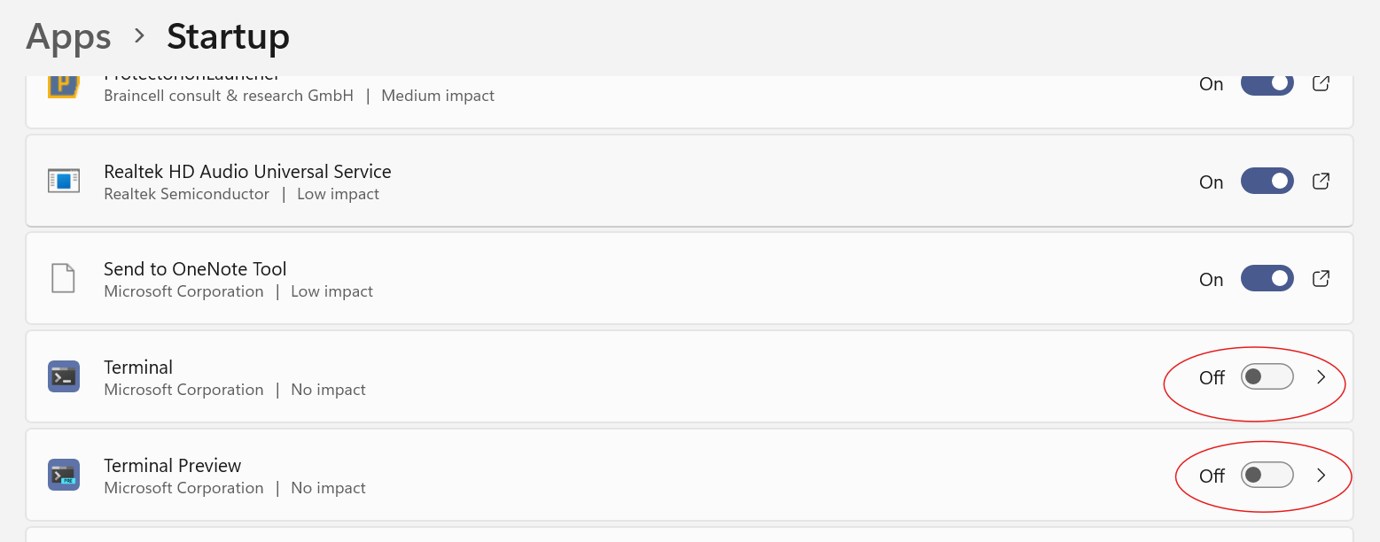 I have a problem on power shell on windows 11. When i power on my laptop automatically the power ...