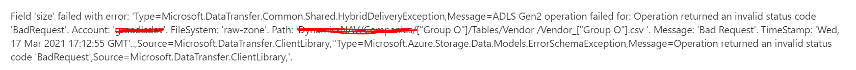 Pipeline Issue - Microsoft Q&A
