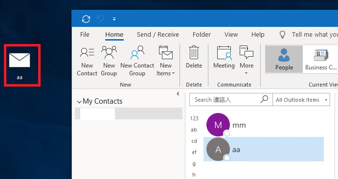 How to create desktop or taskbar shortcut to specific Outlook contact ...