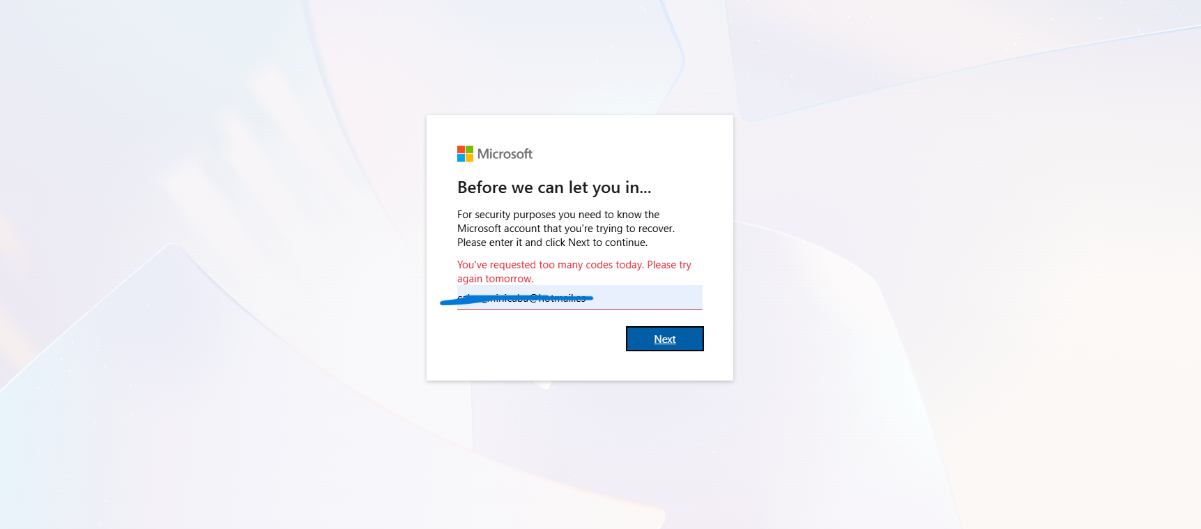 Cannot sign in to my Hotmail account after password recovery — still ...