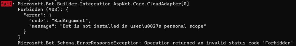 Proactive Bot Messaging Using AAD ID - Microsoft Q&A