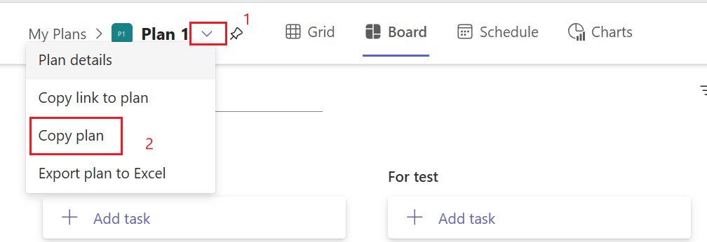 How do you copy a plan in the new Planner? - Microsoft Q&A