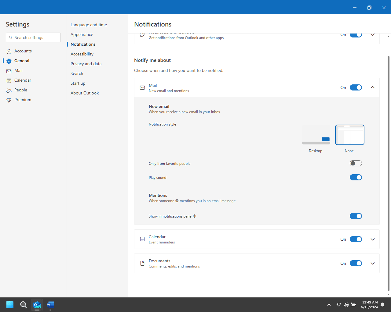 incoming mail sound in new outlook - Microsoft Q&A
