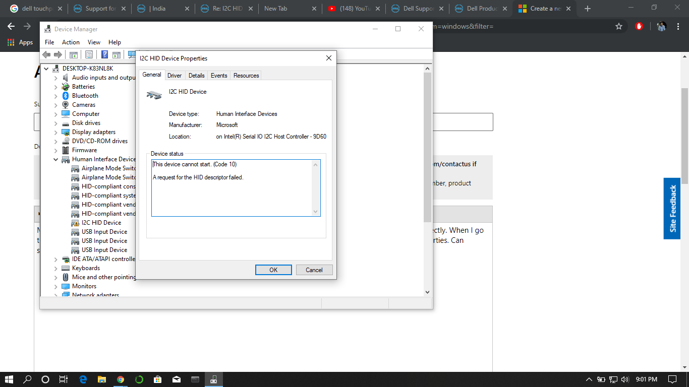 I2C HID Device Driver - Microsoft Q&A