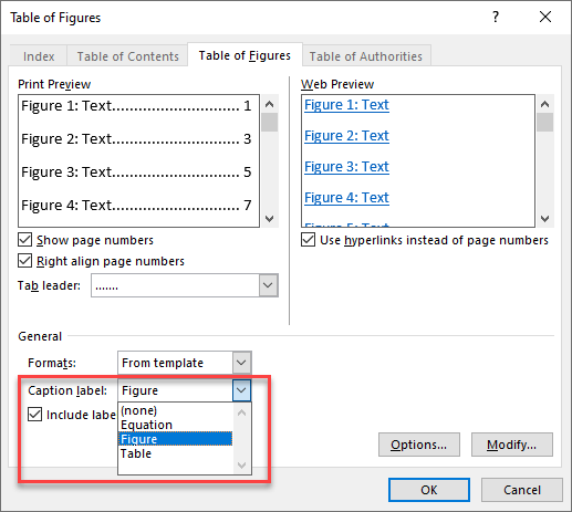 Table of Figures and Table of Tables Numbering - Microsoft Q&A