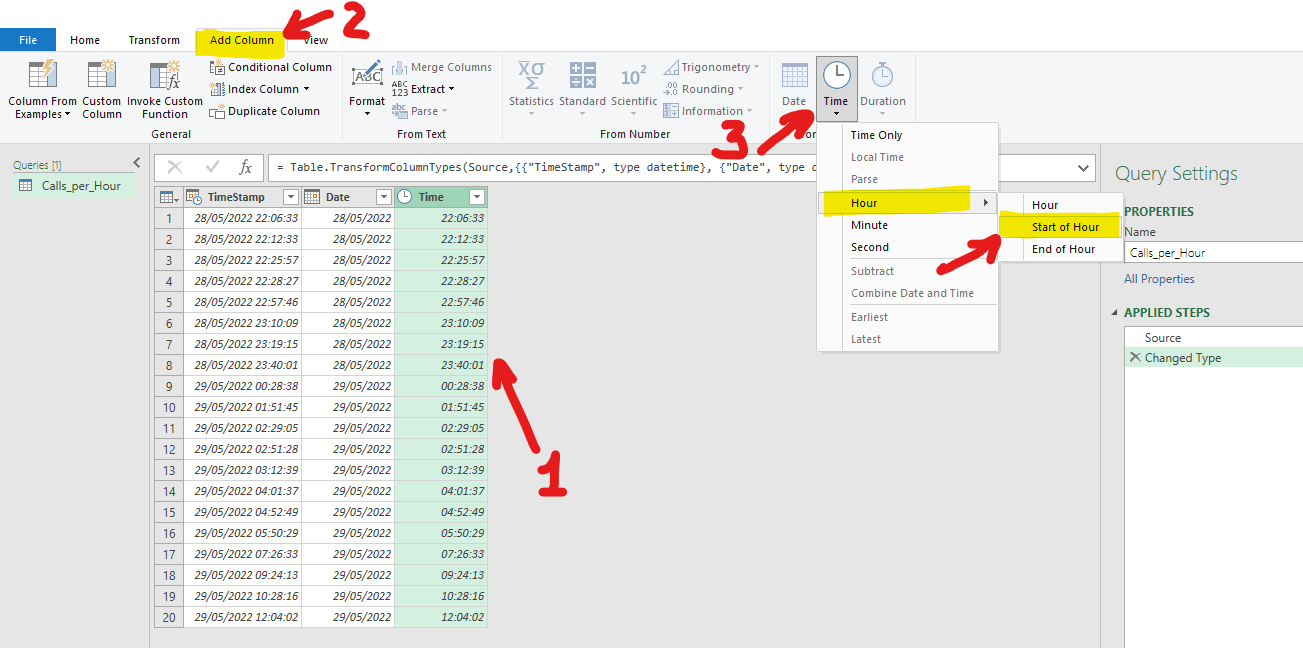 Grouping Time in Power Query - Microsoft Q&A