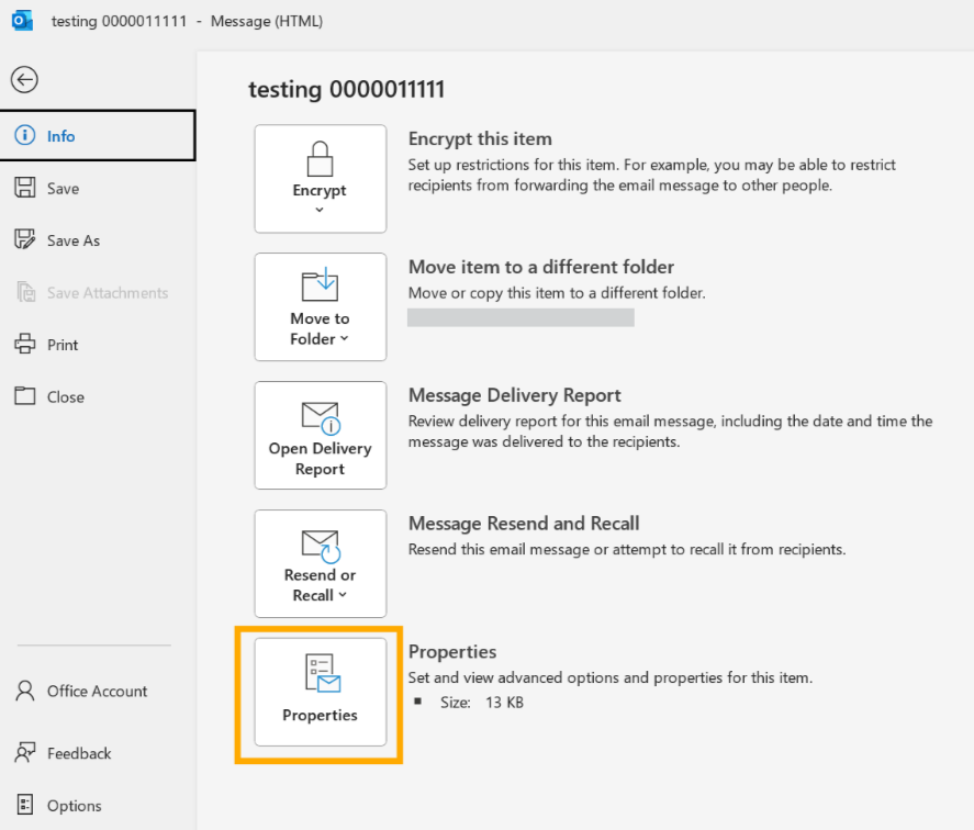 How do I prove that an email was in drafts prior to sending - Microsoft Q&A