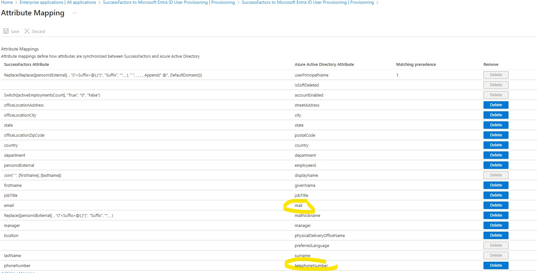 Successfactors To Microsoft Entra Id User Provisioning Mail To Email Not Working Microsoft Qanda 